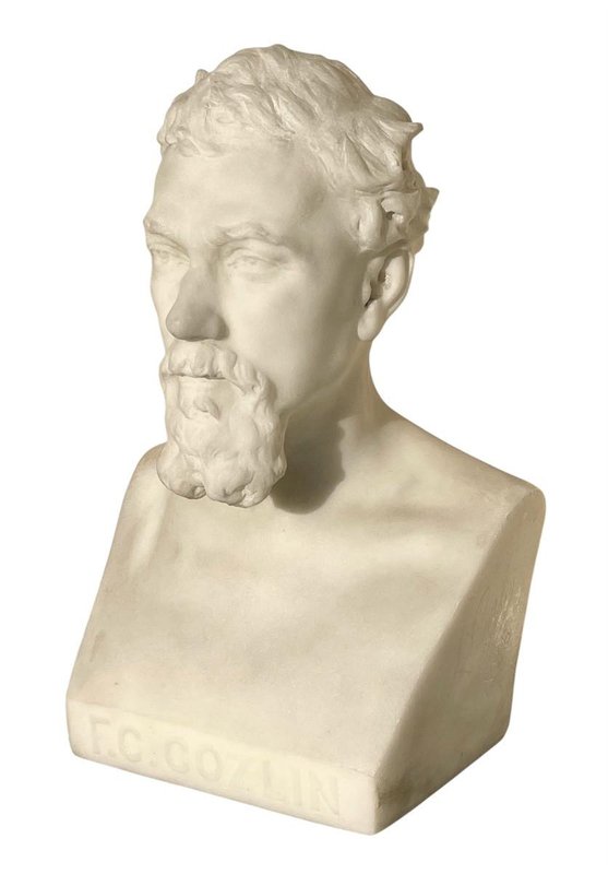 Busto Joseph Hugues Fabisch in marmo di J. Cozlin in vendita su Pamono