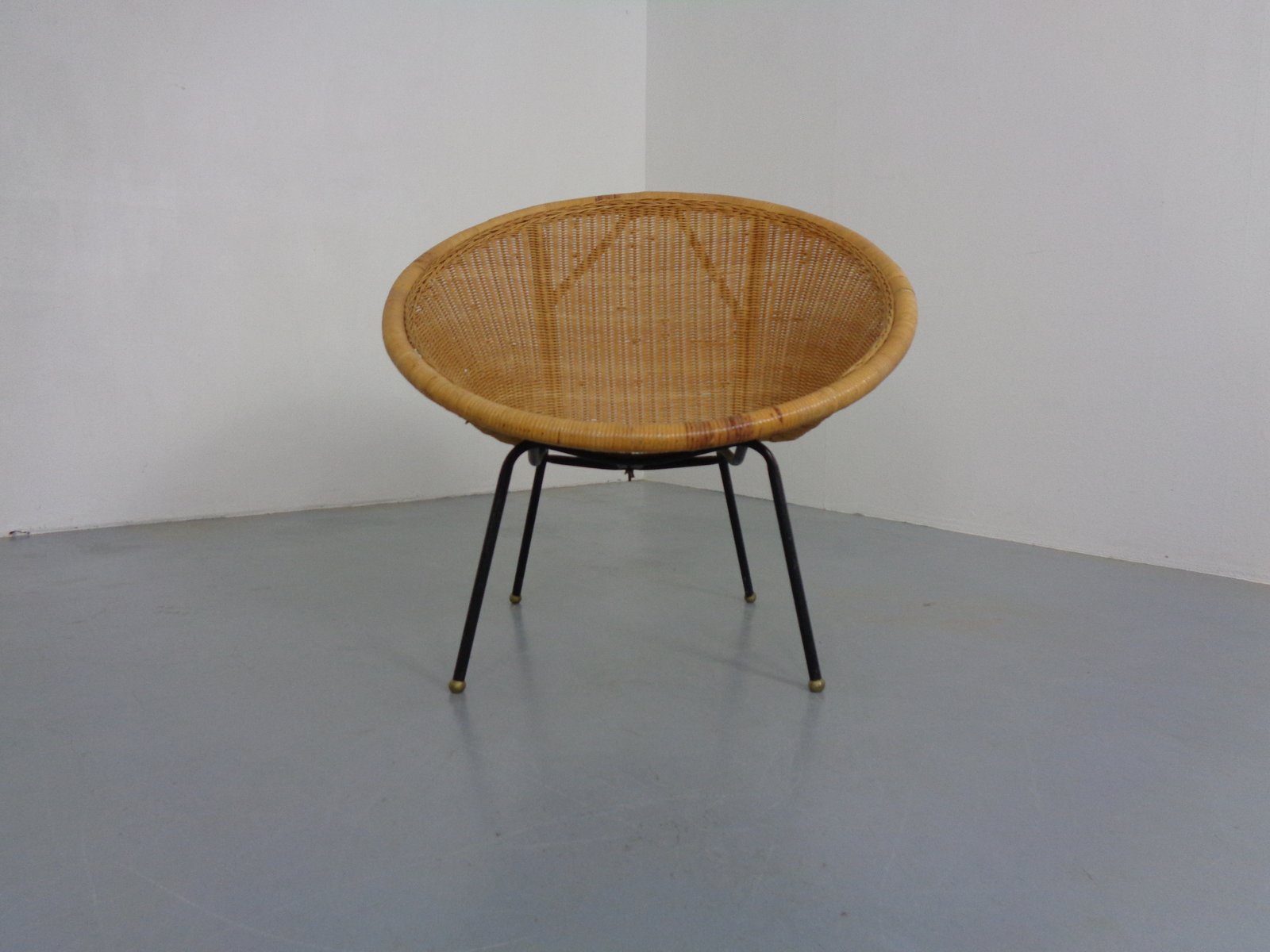 Mid-Century Modern Wicker Chair by Paul McCobb, USA, 1950s for sale at ...