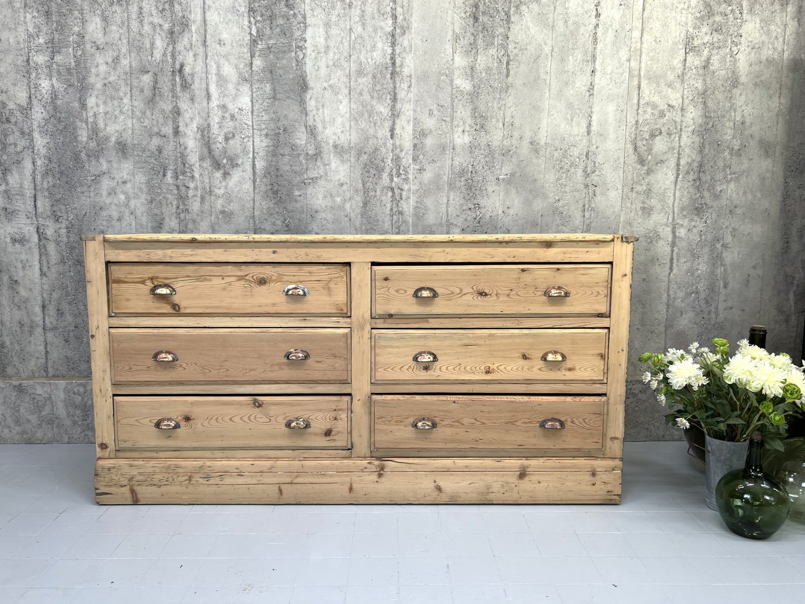 Hardware Store Sideboard with Drawers, 1920s for sale at Pamono