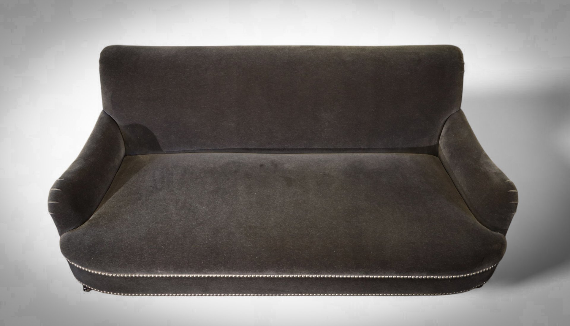 Jules 2-Seater Sofa with Grey Mohair Upholstery from George Smith ...