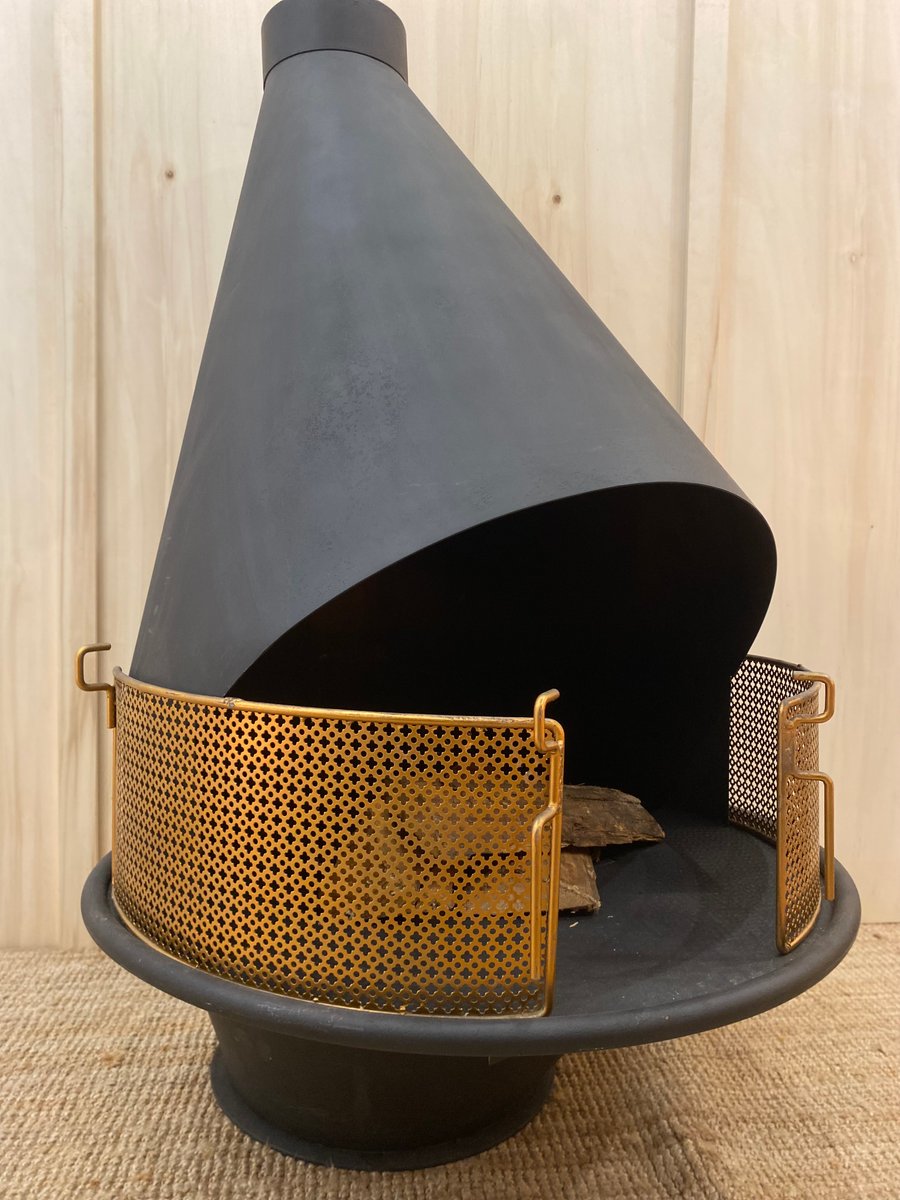 Open Fireplace in Iron, 1970s for sale at Pamono