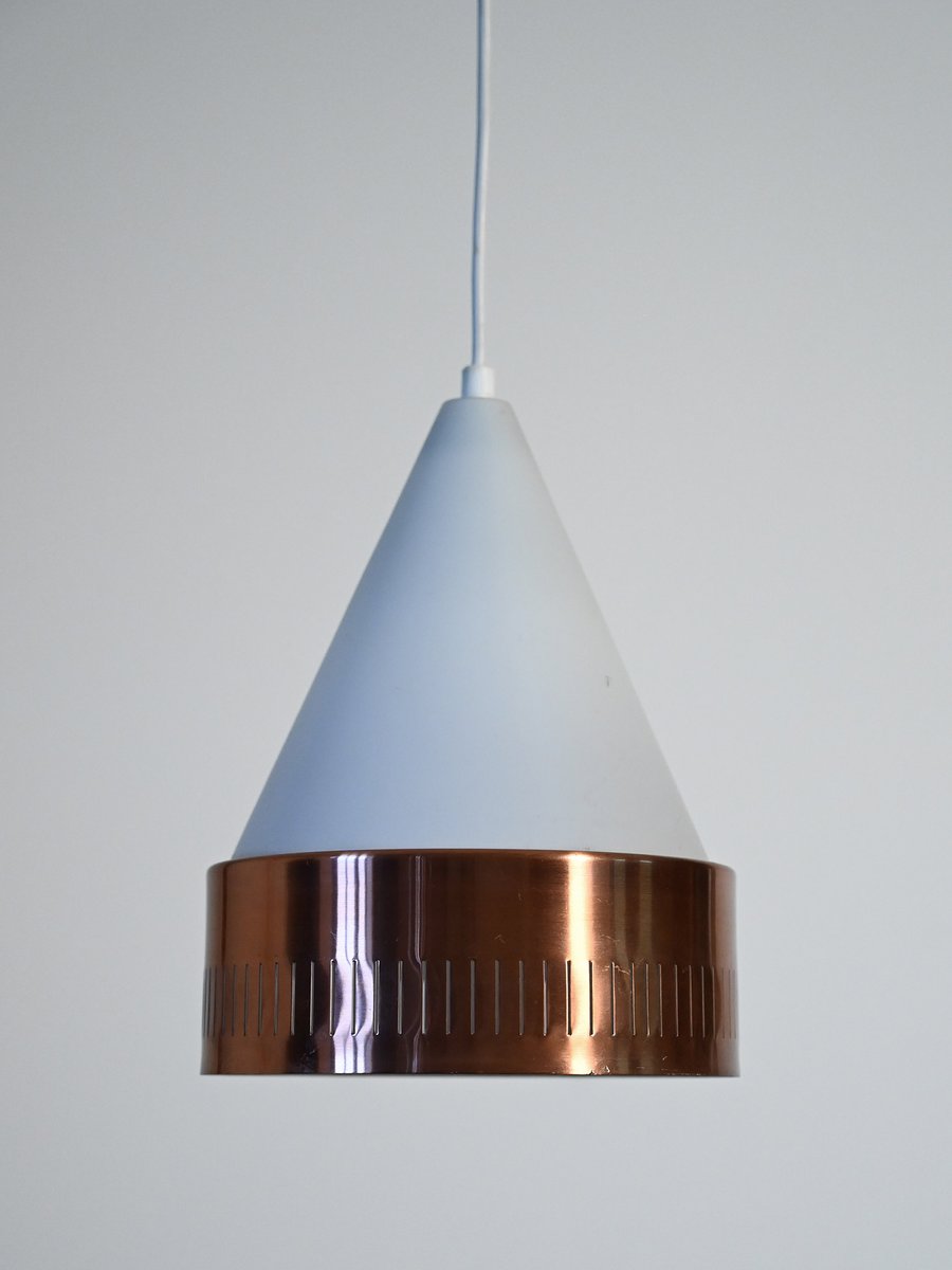 Scandinavian Pendant Lamp with Copper Circle by Hans Agne Jakobsson ...