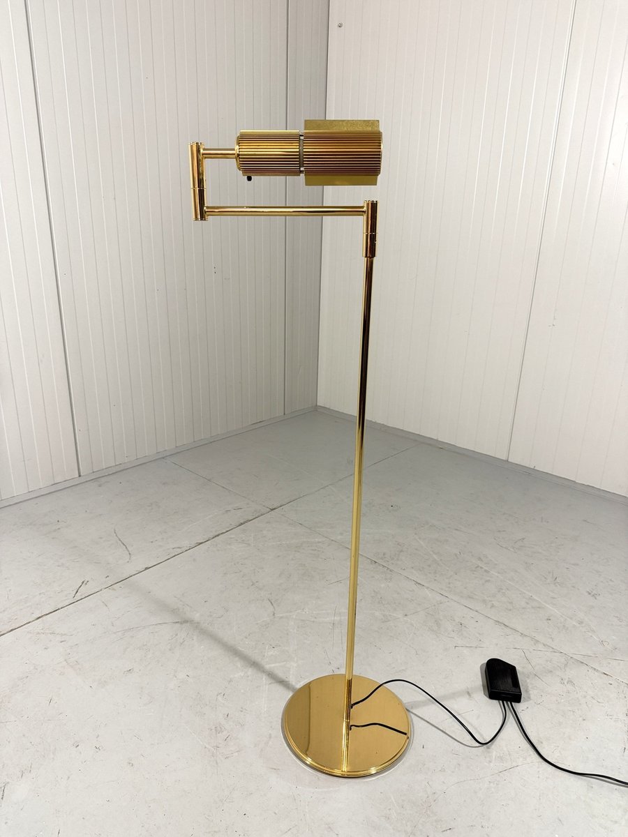 Brass Haloprofil 878HR Floor Lamp by Viktor Frauenknecht for Swisslamps ...