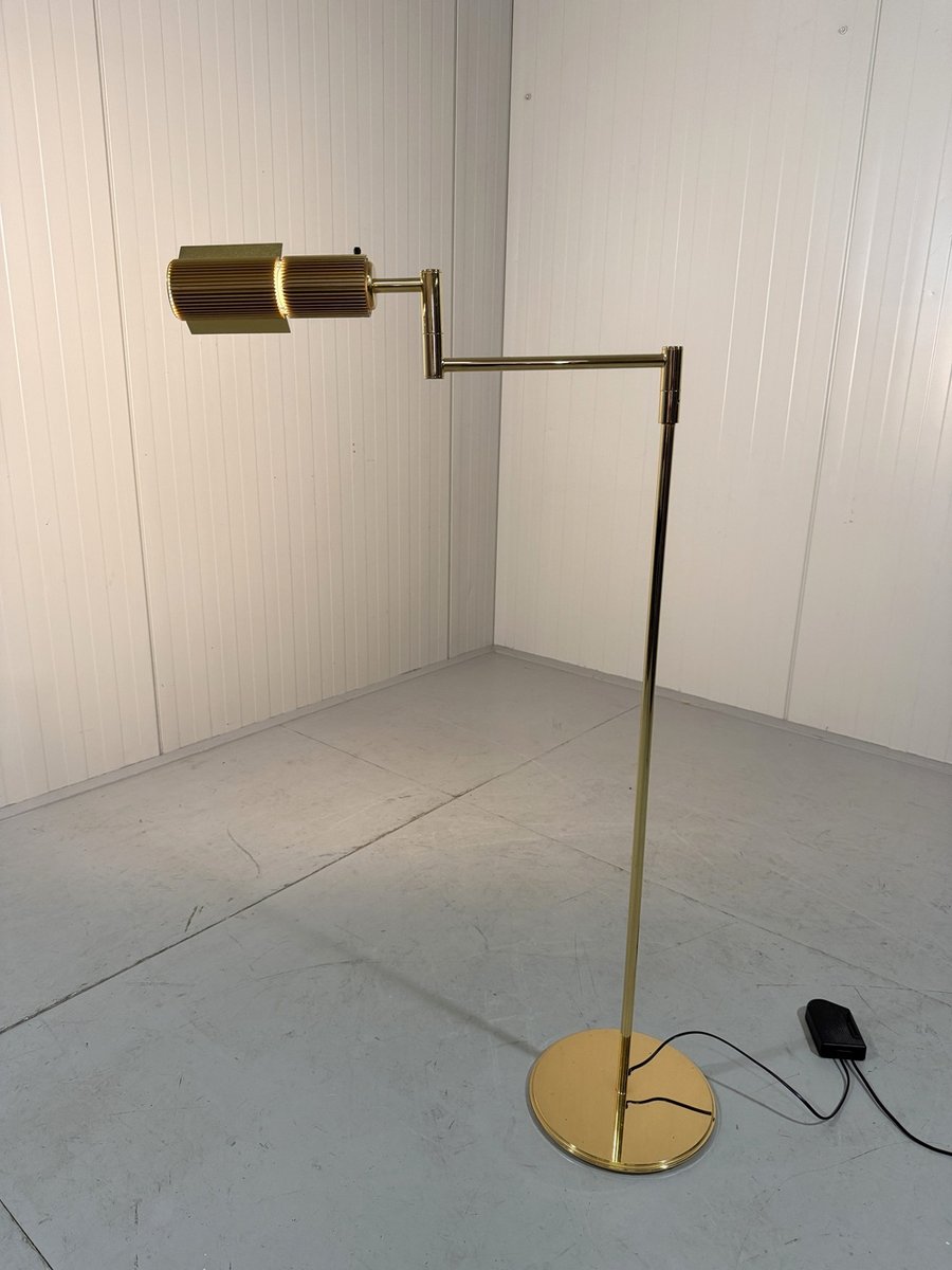 Brass Haloprofil 878HR Floor Lamp by Viktor Frauenknecht for Swisslamps ...