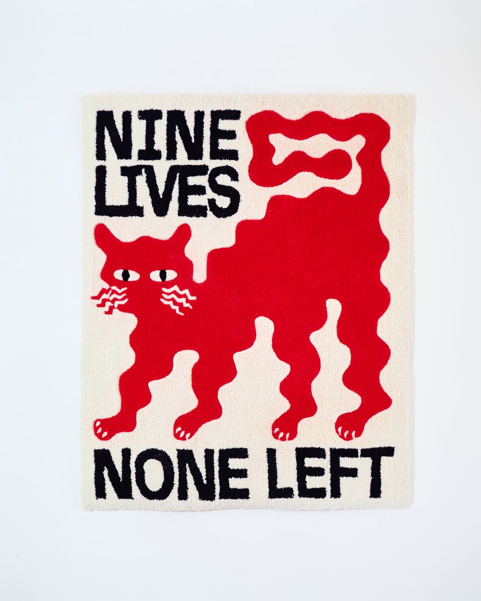Tapis Nine Lives en Laine Fait Main par Tiktik, 2010s en vente sur Pamono