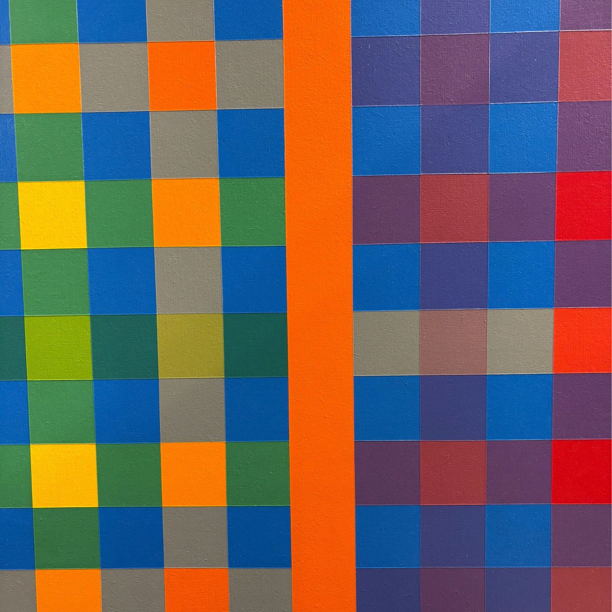 Paolo Minoli, Analytical Work Program 6A, 1974, Acrylic on Panel, Set of 2 for sale at Pamono