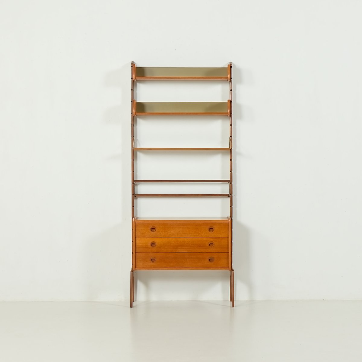 Ergo Free-Standing One Bay Teak Wall Unit by John Texmon, 1960s for ...