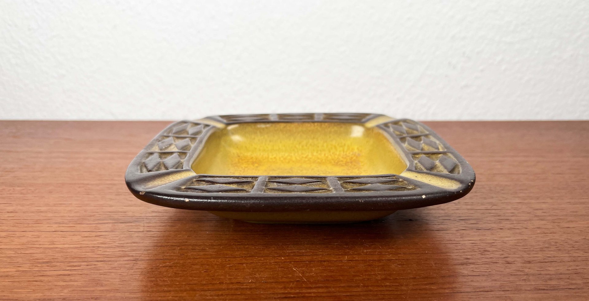 Mid-Century Modern Yellow Danish Studio Pottery Ashtray Bowl from Frank ...