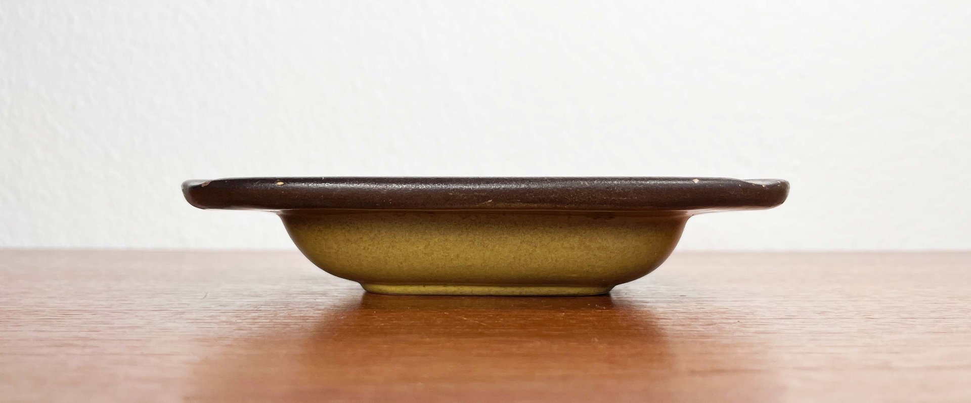 Mid-Century Modern Yellow Danish Studio Pottery Ashtray Bowl from Frank ...