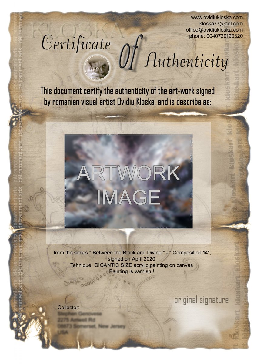 Ovidiu Kloska, The Bloom of the Infinite Hour, Leinwand, Gerahmt bei ...