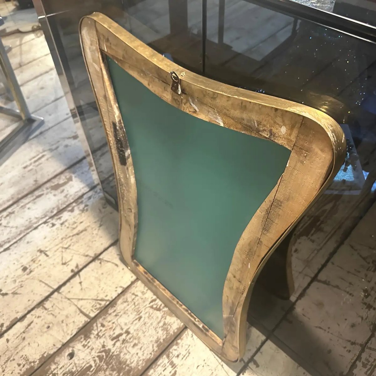 Mid-Century Modern Brass Biscuit Shaped Wall Mirror by Gio Ponti, 1950s ...