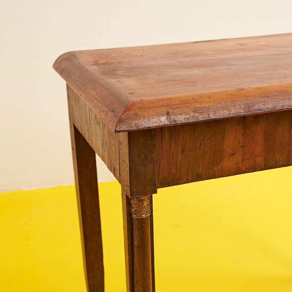 Petite Table Console Empire avec Colonnes en Bois en vente sur Pamono