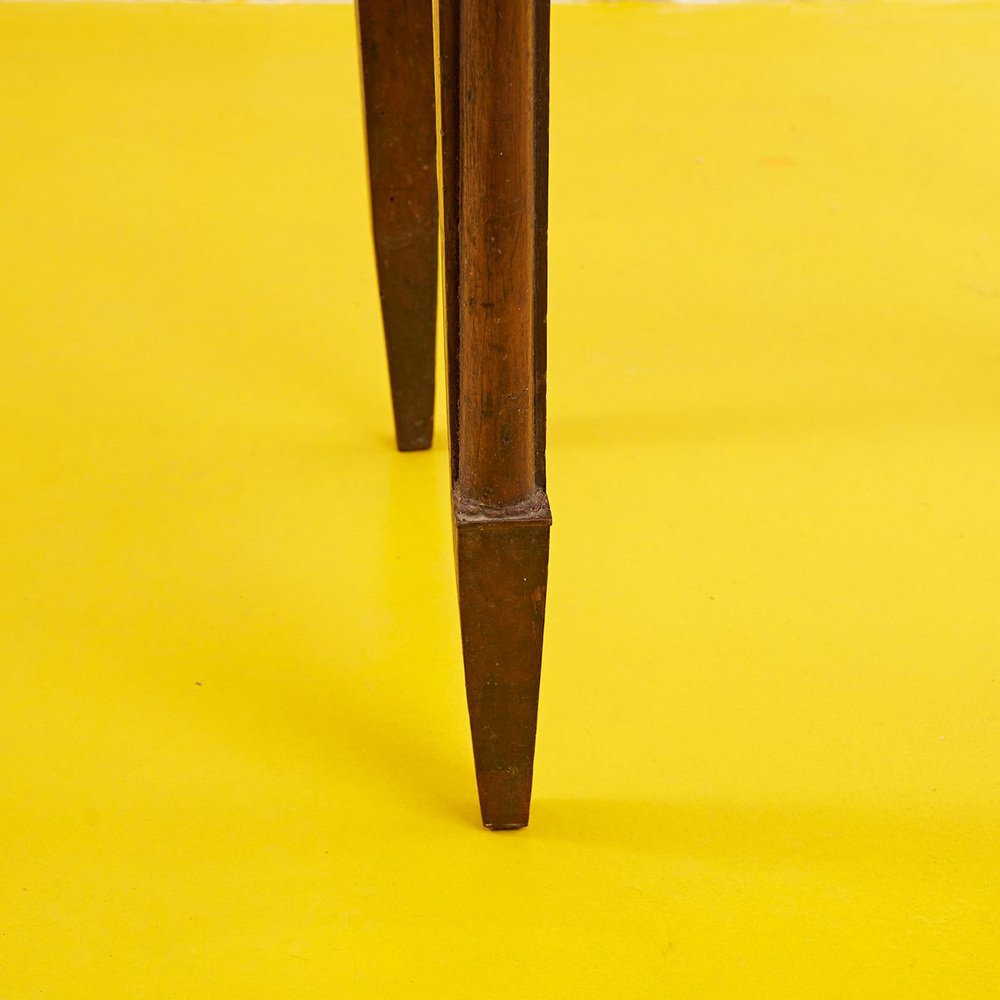 Petite Table Console Empire avec Colonnes en Bois en vente sur Pamono