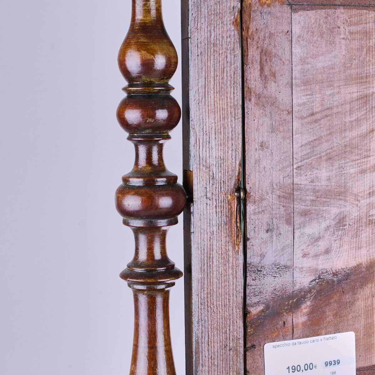 Carlo X Threaded Table Mirror for sale at Pamono