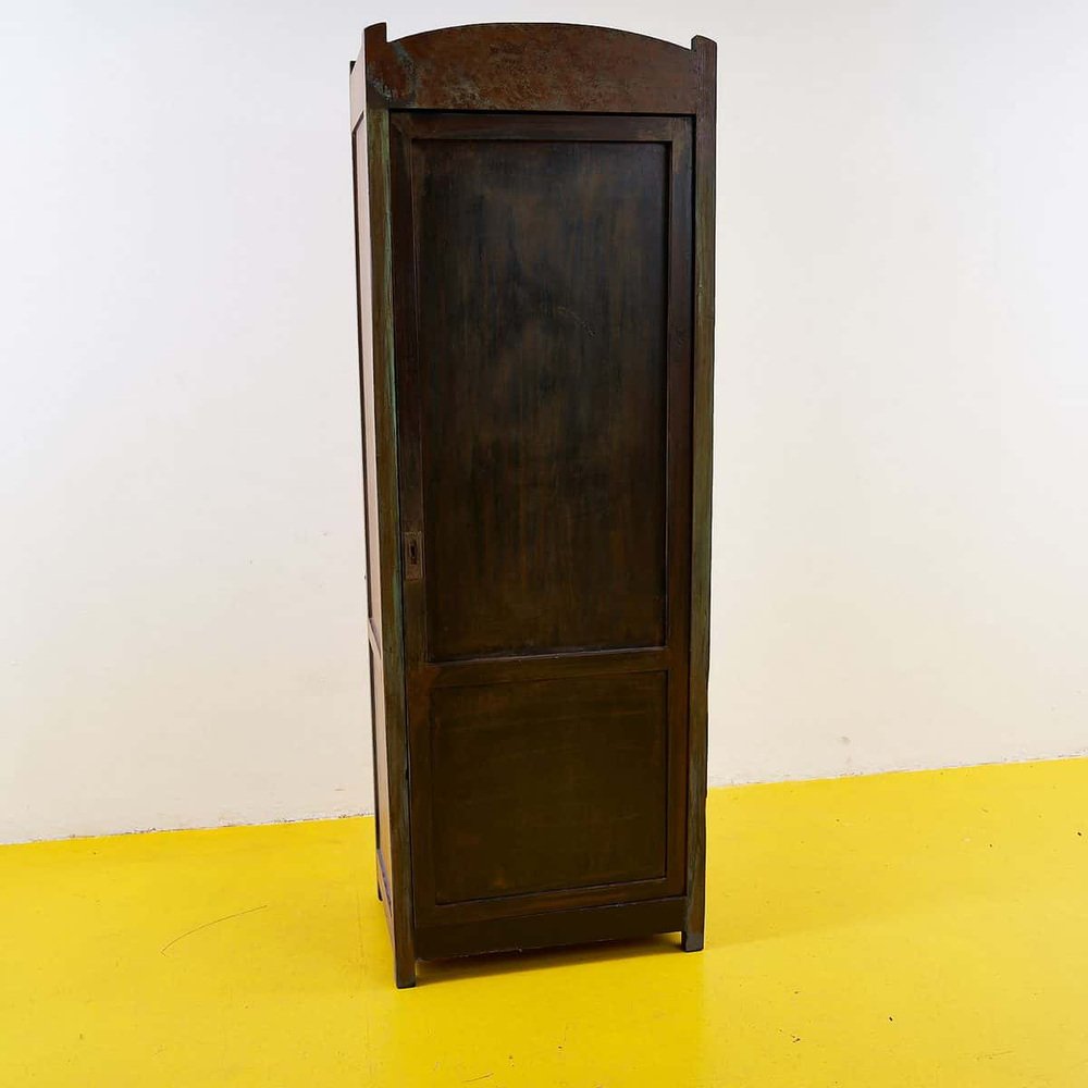 Antique Rustic Wooden Wardrobe for sale at Pamono