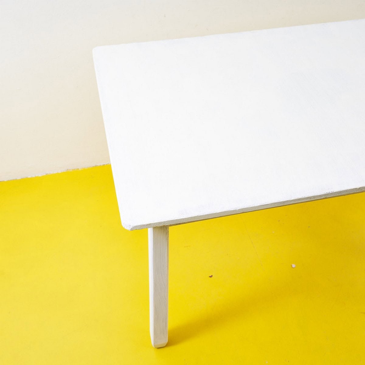 Vintage White Wooden Table for sale at Pamono