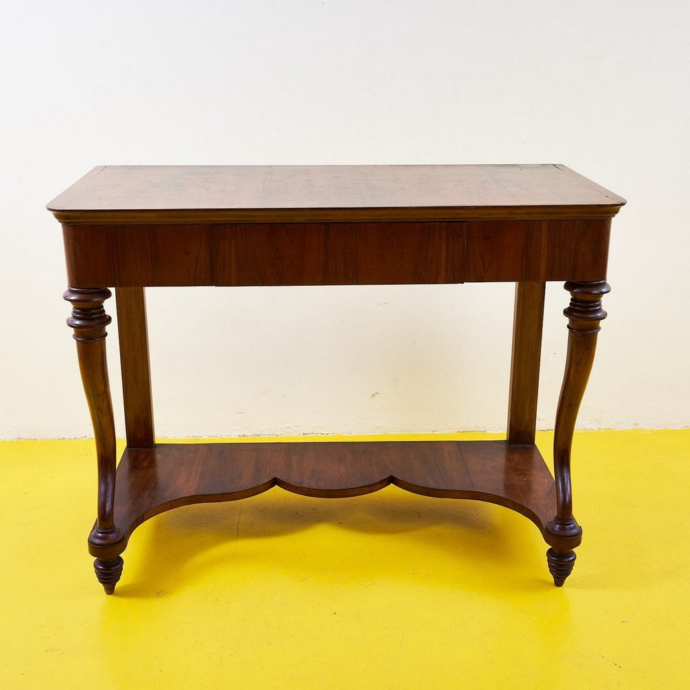 Antique Walnut Console Table, 1800s for sale at Pamono