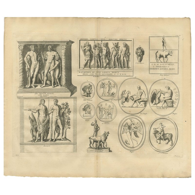 Après Bernard de Montfaucon, Dieux Romains et reliefs mythologiques ...