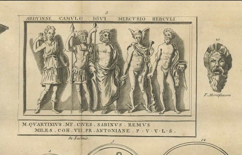 Après Bernard de Montfaucon, Dieux Romains et reliefs mythologiques ...
