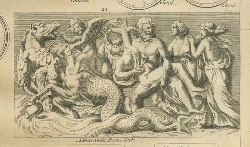 After Bernard de Montfaucon, Neptune and Marine Deities, Roman Sea Gods ...