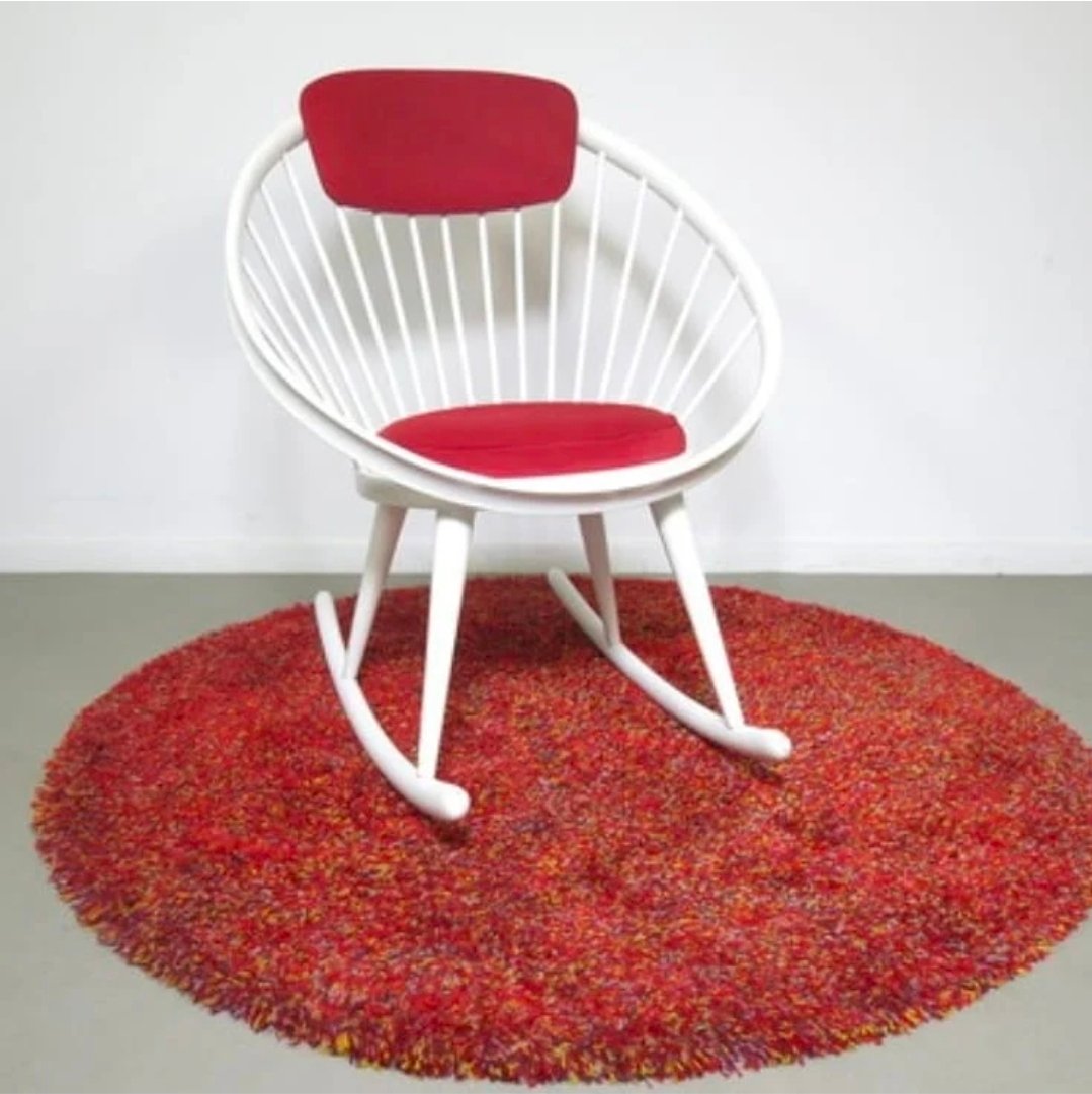Circle Rocking Chair by Yngve Ekström for Swedese, 1960s for sale at Pamono