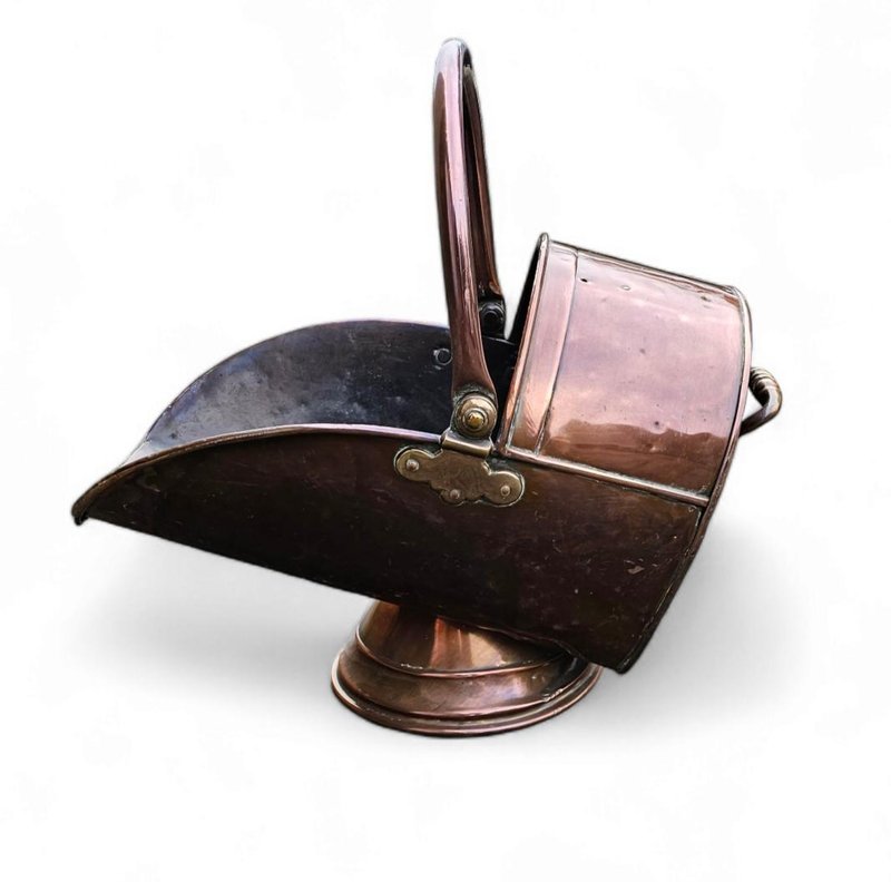 Seau à Charbon Vintage en Cuivre en vente sur Pamono