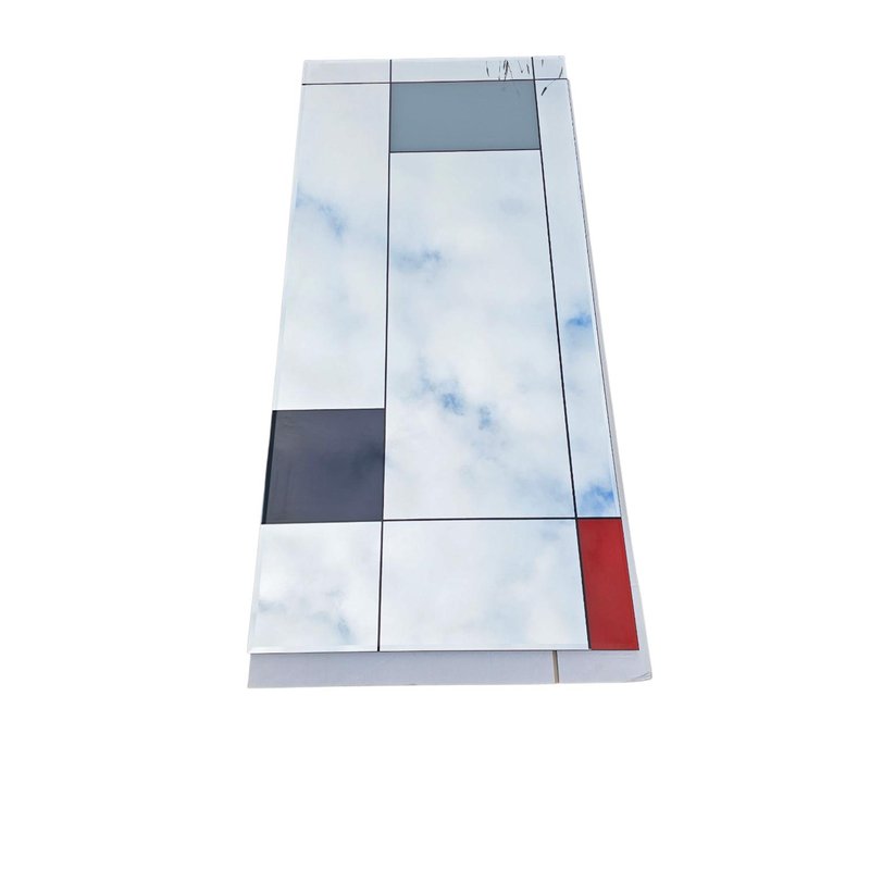 Specchio grande Mondrian vintage in vendita su Pamono