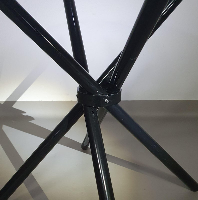 Italian Folding Table with Aluminium Frame, 1980s for sale at Pamono