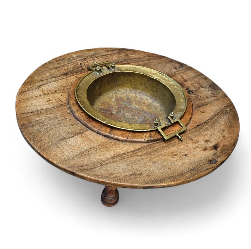 Table Basse Brazier en Châtaignier, Espagne, 19ème Siècle en vente sur ...