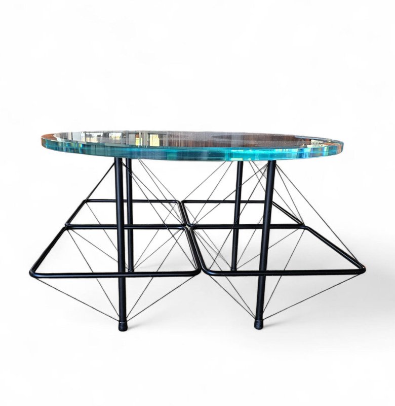 Wire Coffee Table, 1980s for sale at Pamono