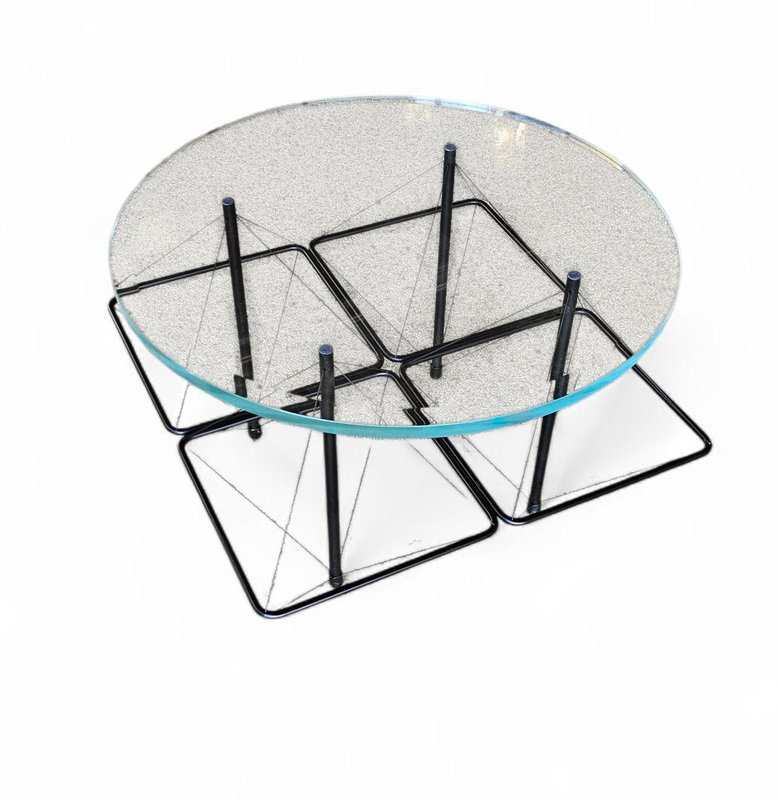 Wire Coffee Table, 1980s for sale at Pamono