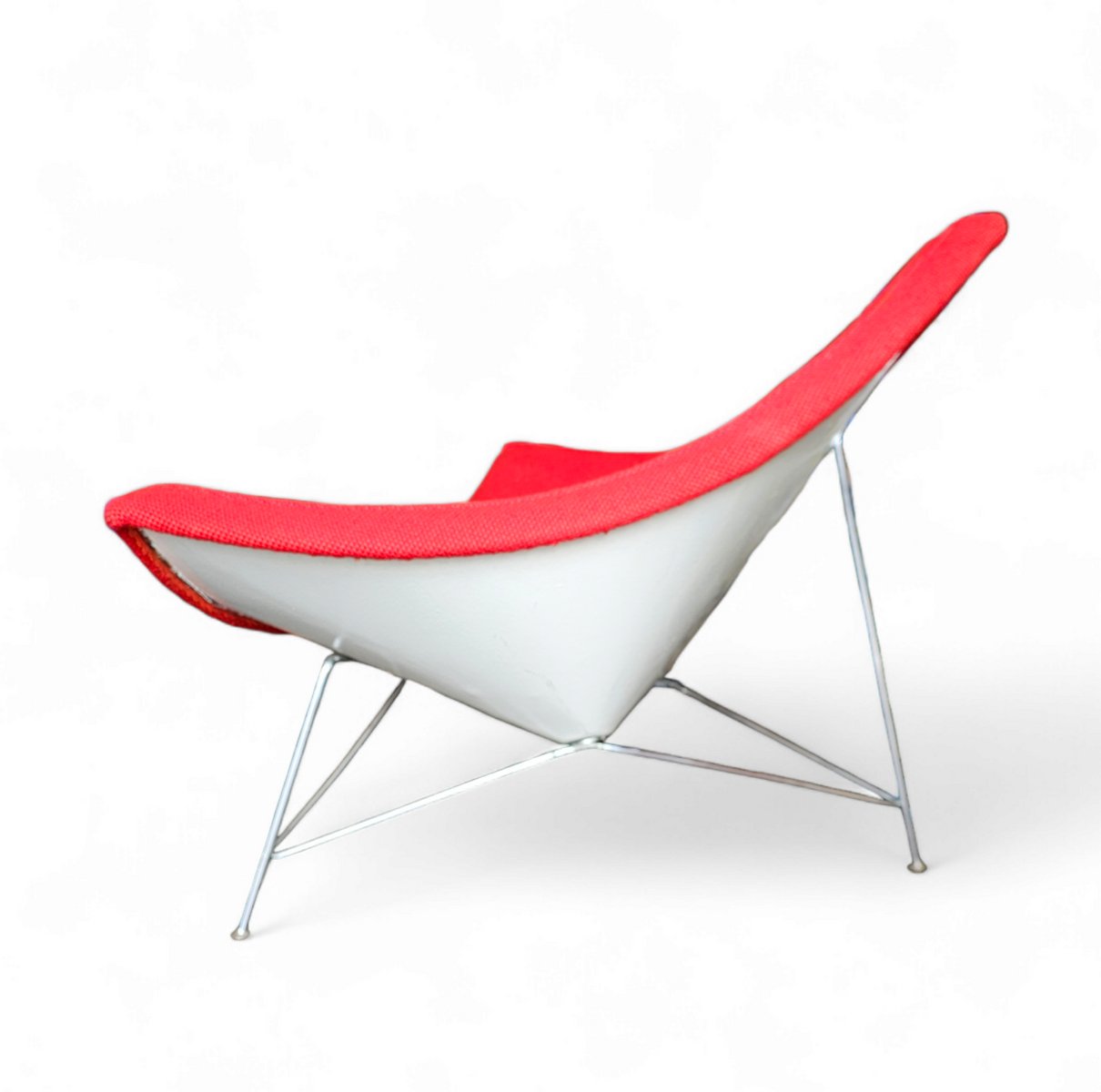 Vintage Coconut Stuhl mit Fiberglasschale von George Nelson für Herman ...