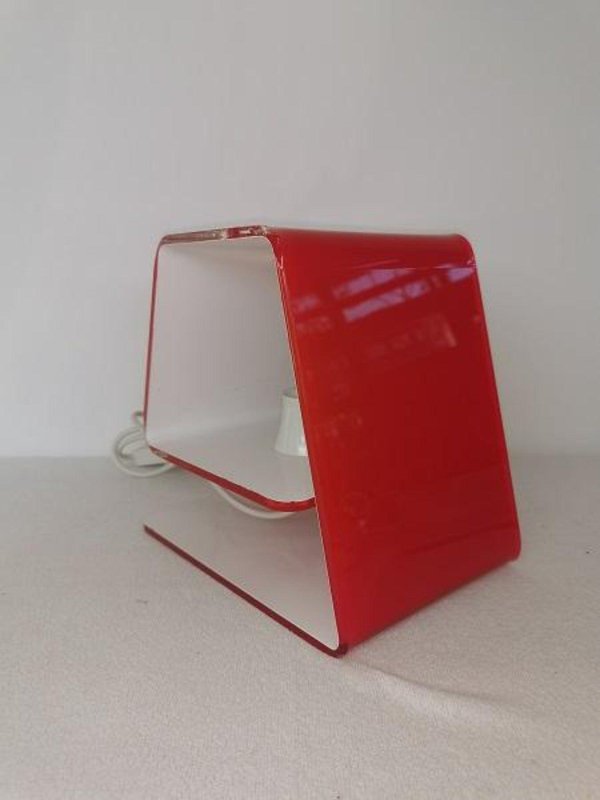 Rote italienische Carina Tischlampe von Marco Baxadonne für Calligaris ...