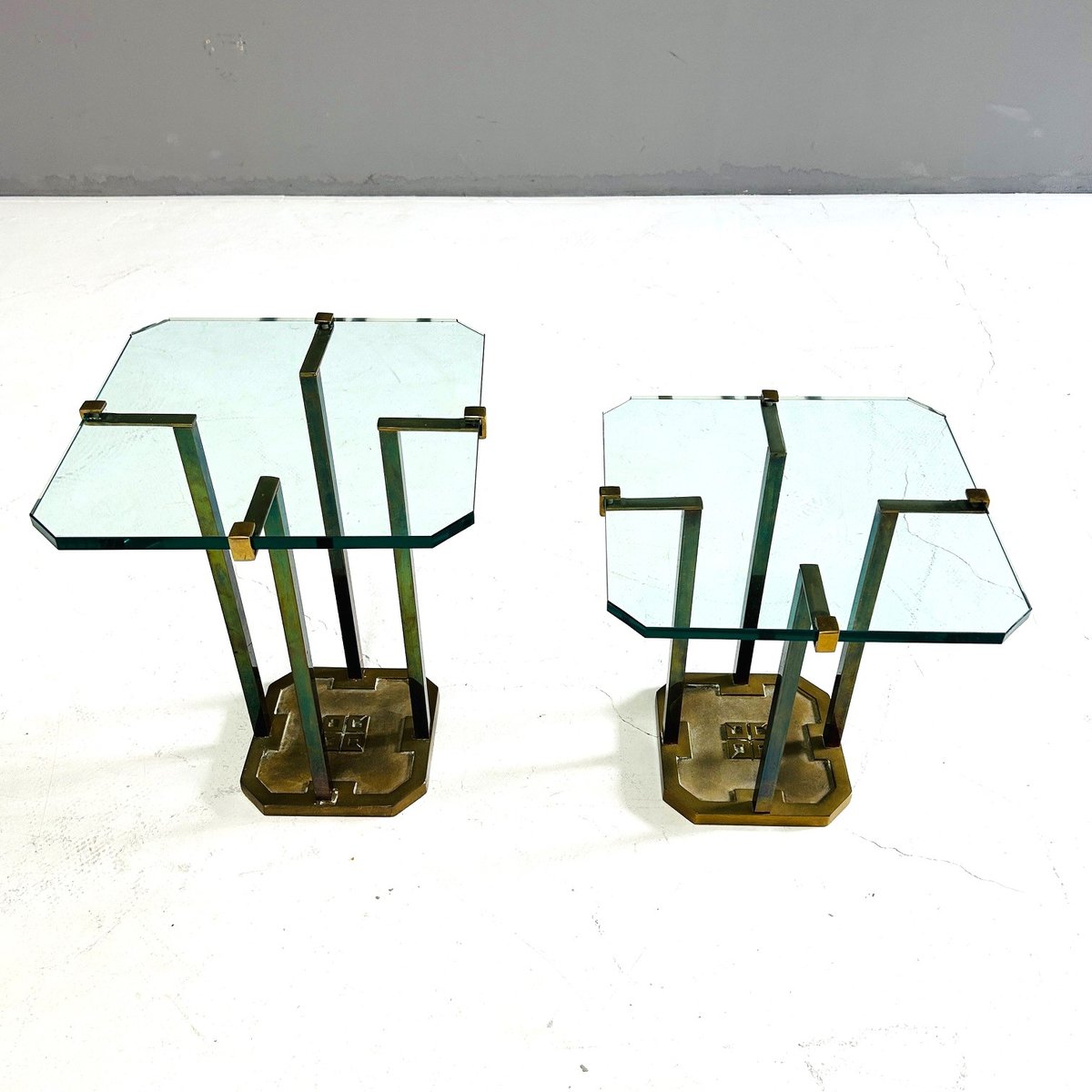 Vintage Side Tables by Peter Ghyczy, 1980, Set of 2 for sale at Pamono