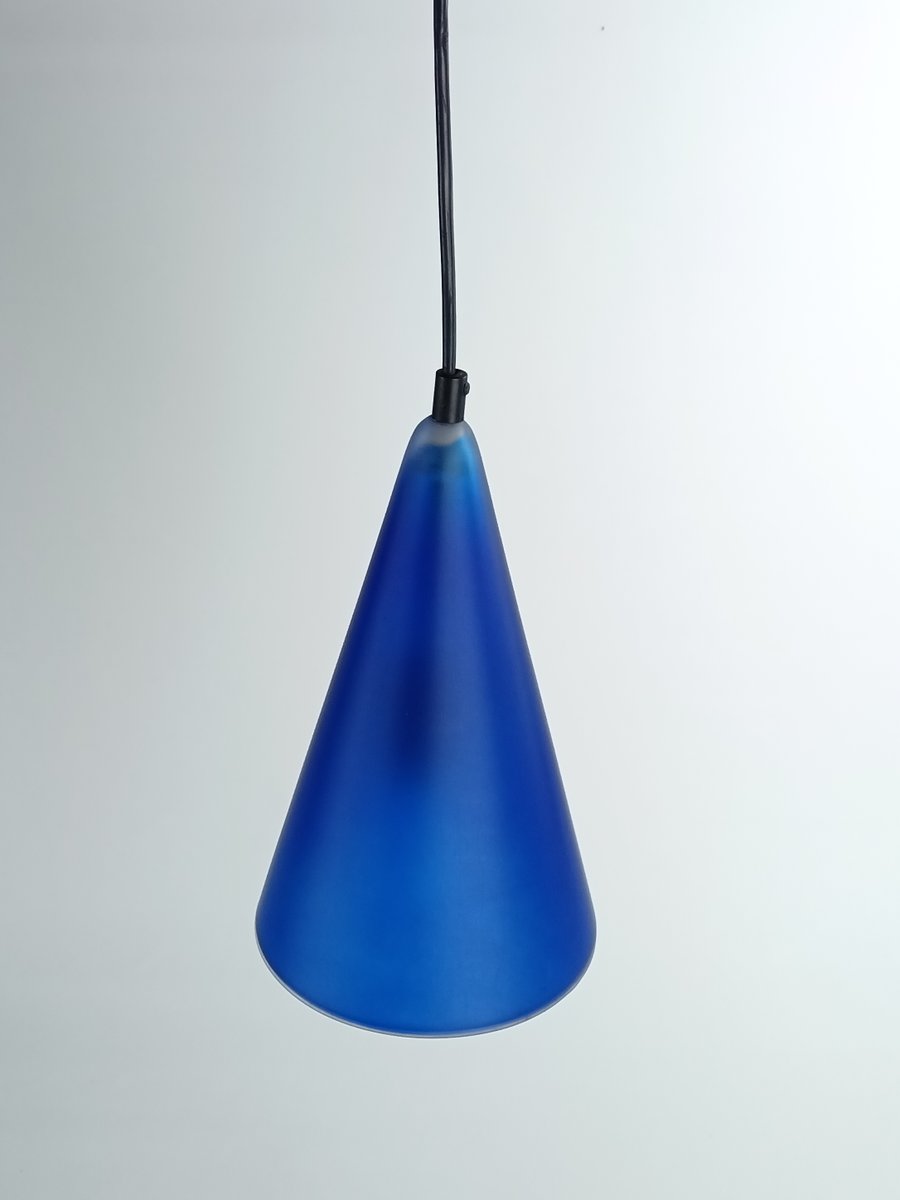 Vintage French Conical Glass Pendant Light from SCE, 1980s for sale at ...