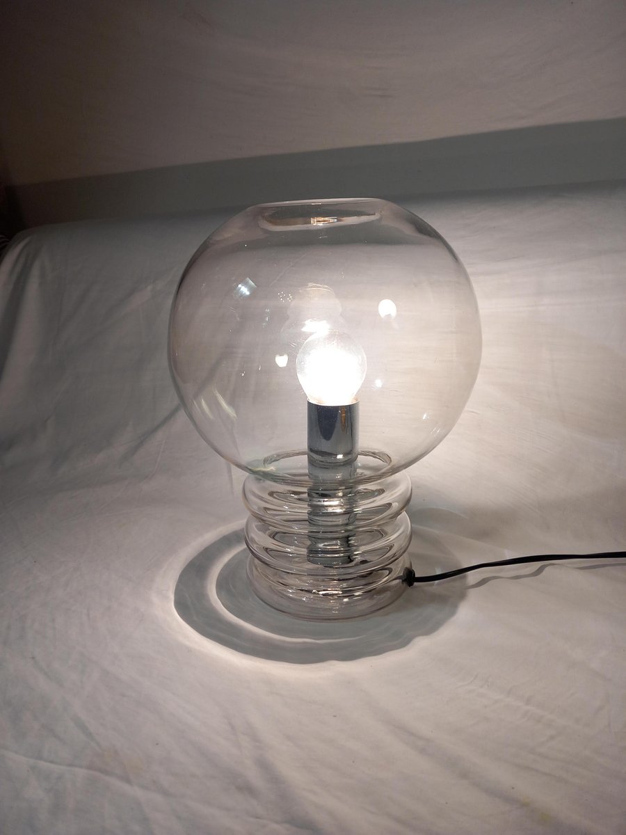 Bulb Moon Tischlampe von Heinrich Grartenbrink für Glashütte Limburg ...