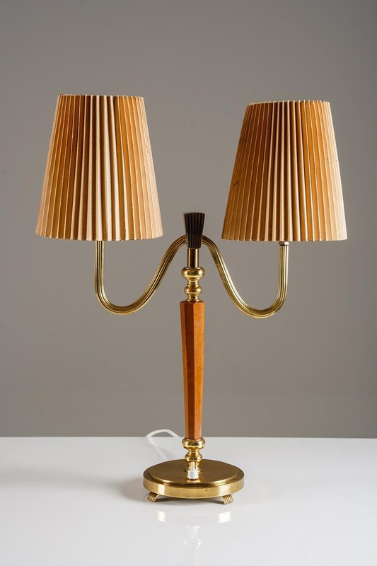 Swedish Grace Model 15455 Table Lamps attributed to Böhlmarks, 1930s ...