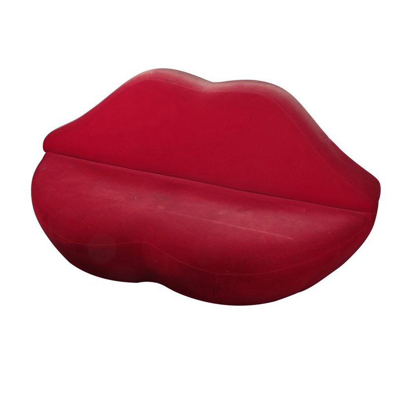 Red Bocca Sofa from Studio 65 after Salvador Dali, 1970s for sale at Pamono