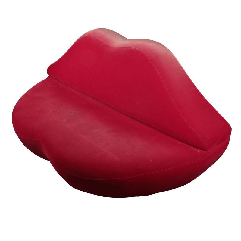 Red Bocca Sofa from Studio 65 after Salvador Dali, 1970s for sale at Pamono