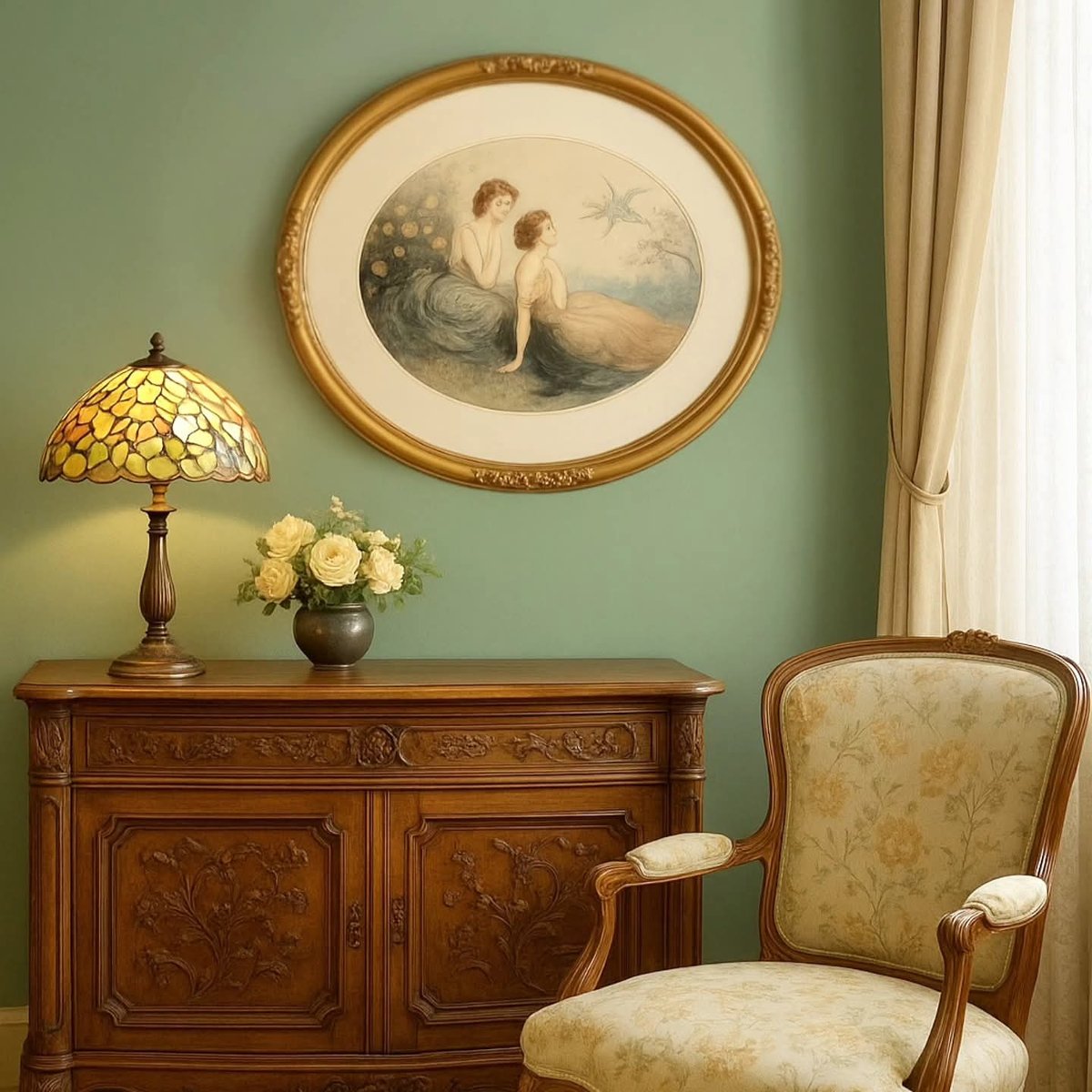 Charles Marie Alexandre Naillod, the Dove, 1920s, Ink & Glass & Wood ...