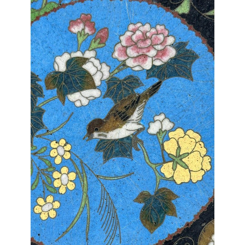 Caricabatterie Meiji in bronzo cloisonné, XIX secolo in vendita su Pamono