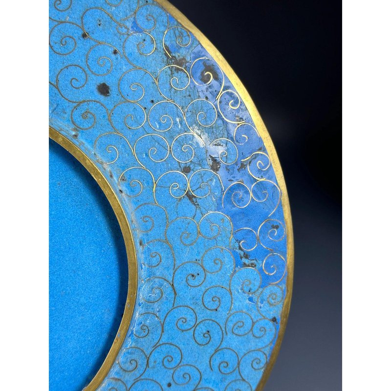 Caricabatterie Meiji in bronzo cloisonné, XIX secolo in vendita su Pamono