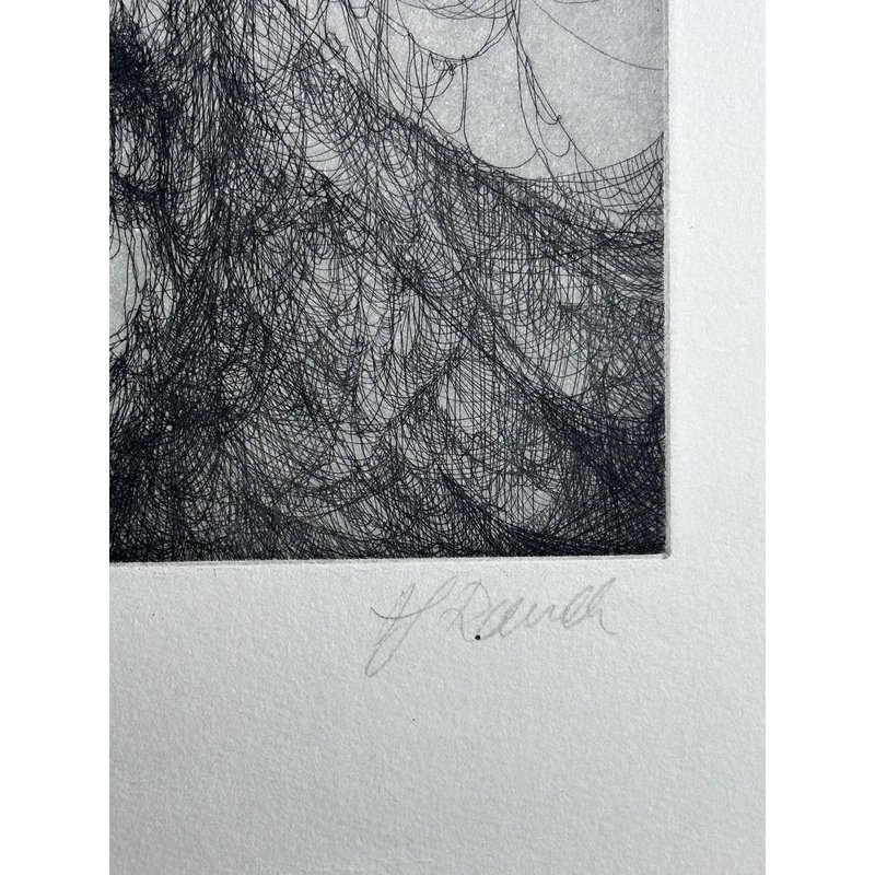 Hans Georg Rauch, Man Caught Under Ropes, 1978, Paper for sale at Pamono