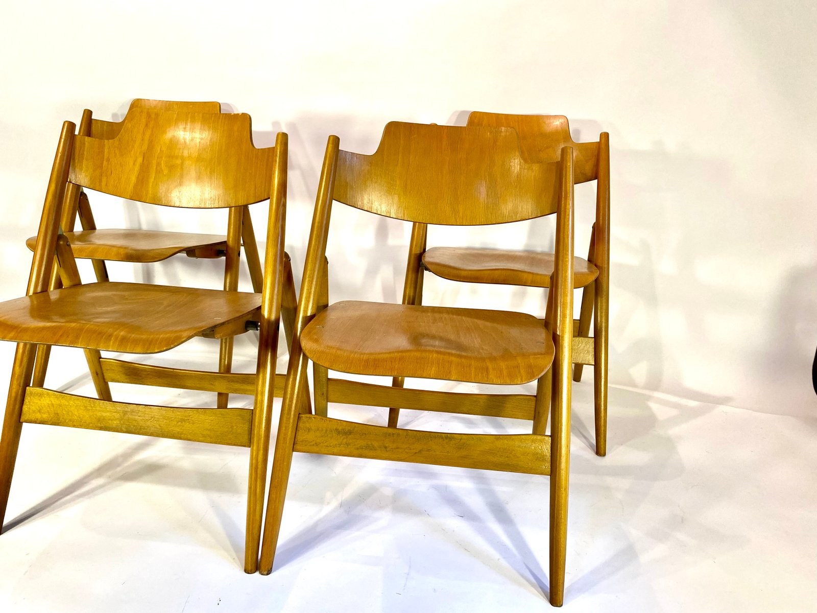 Folding Chairs by Egon Eiermann for Wilde+Spieth, 1970s, Set of 4 for ...