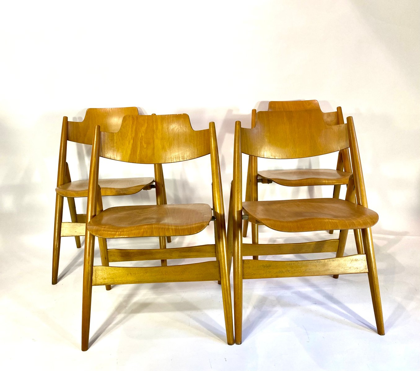 Folding Chairs by Egon Eiermann for Wilde+Spieth, 1970s, Set of 4 for ...
