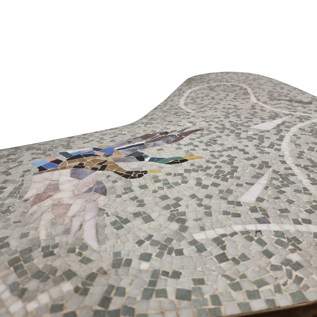 Vintage Mosaic Coffee Table by Berthold Müller, 1960s for sale at Pamono