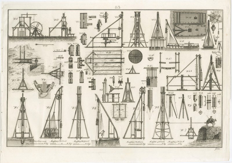 Civil Engineering and Construction Engravings, 1800, Paper, Set of 3 ...