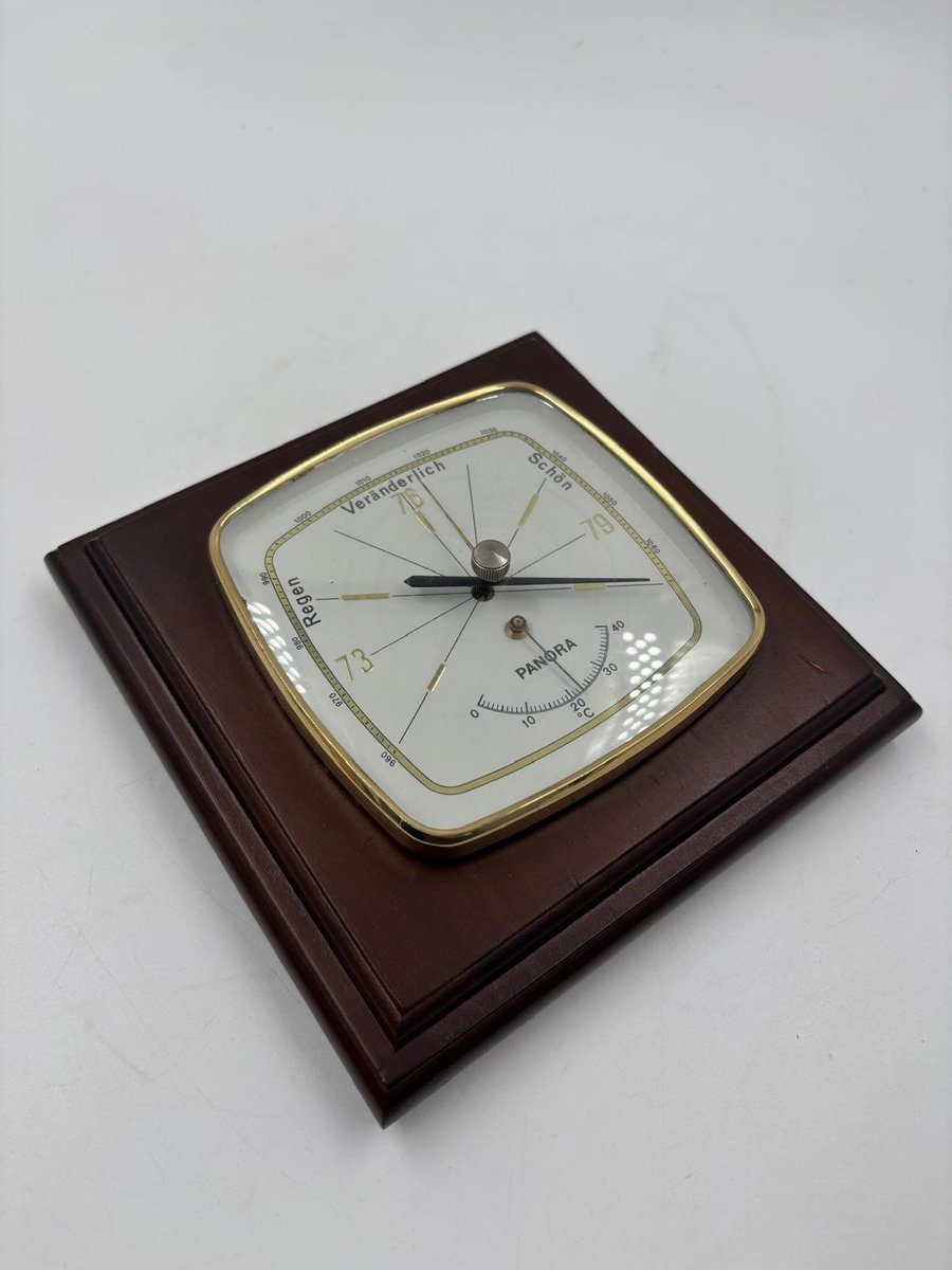 Vintage Barometer with Thermometer, 1950s for sale at Pamono