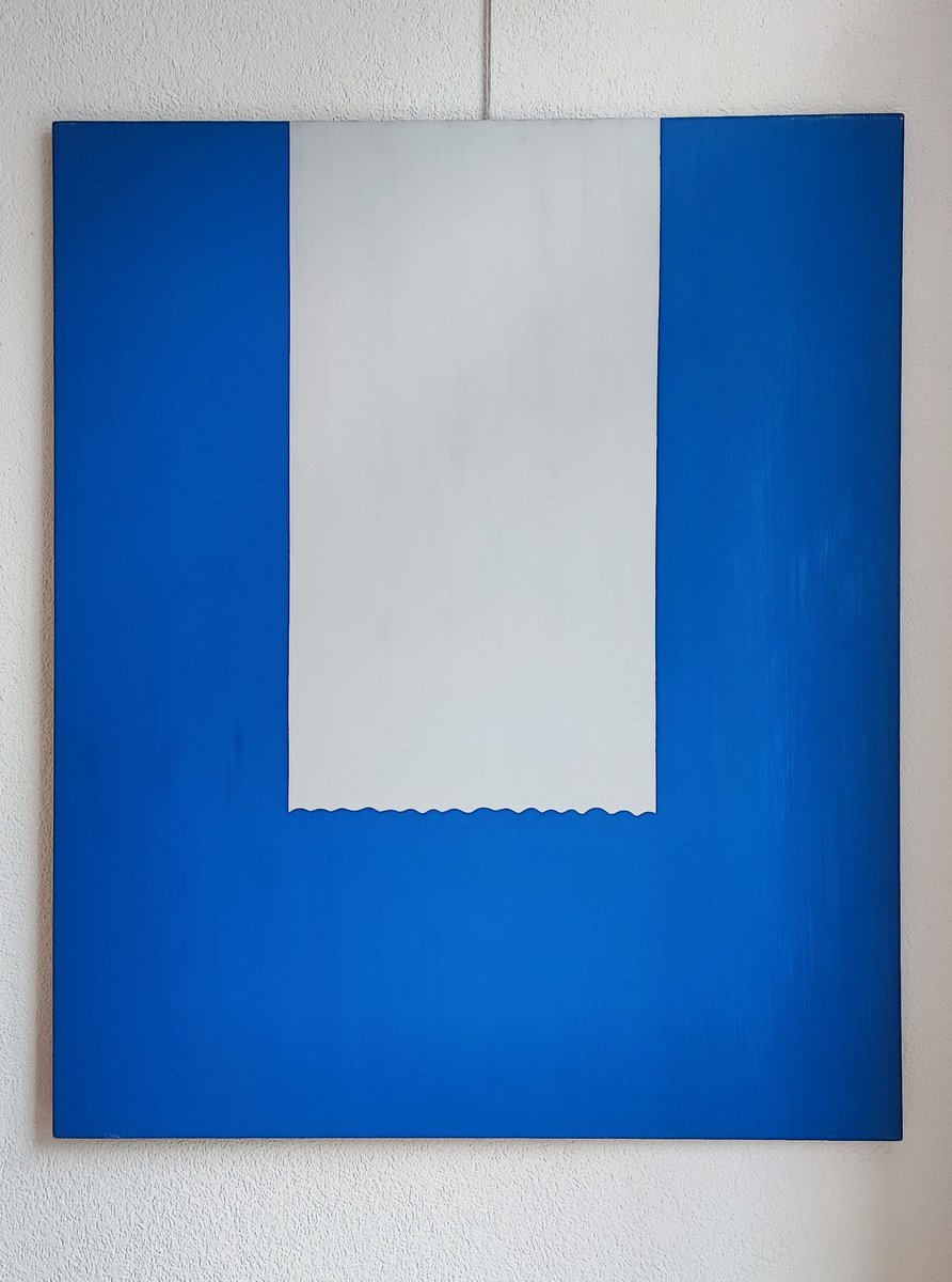 Benna Chu, Fori Bleu, 1970, Huile sur Toile en vente sur Pamono