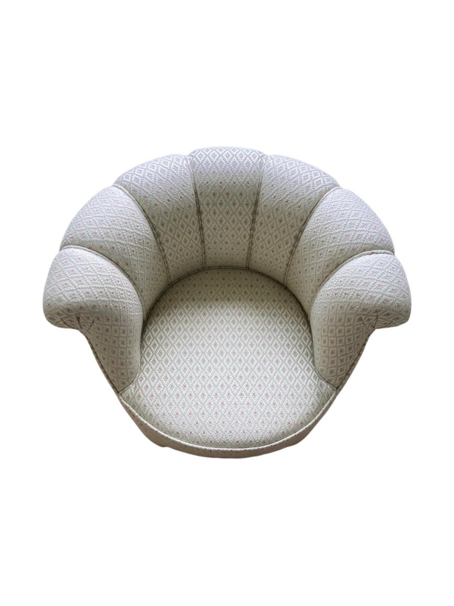 Scalloped-Back Club Chair by Jean-Rémy Couradette, France, 2001 for ...